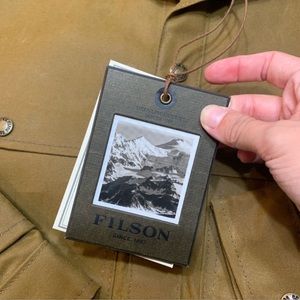 Filson | Jackets & Coats | Filson Tin Cloth Cruiser Dark Tan Jacket ...